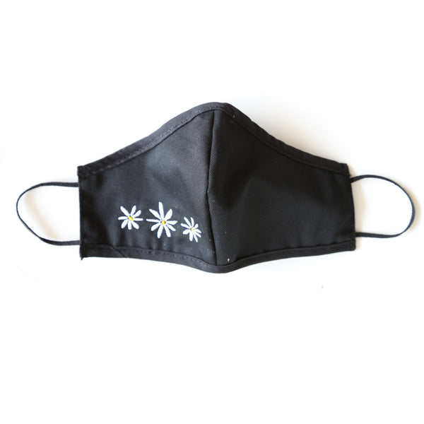 Daisy Embroidered Mask – FOSTERIE